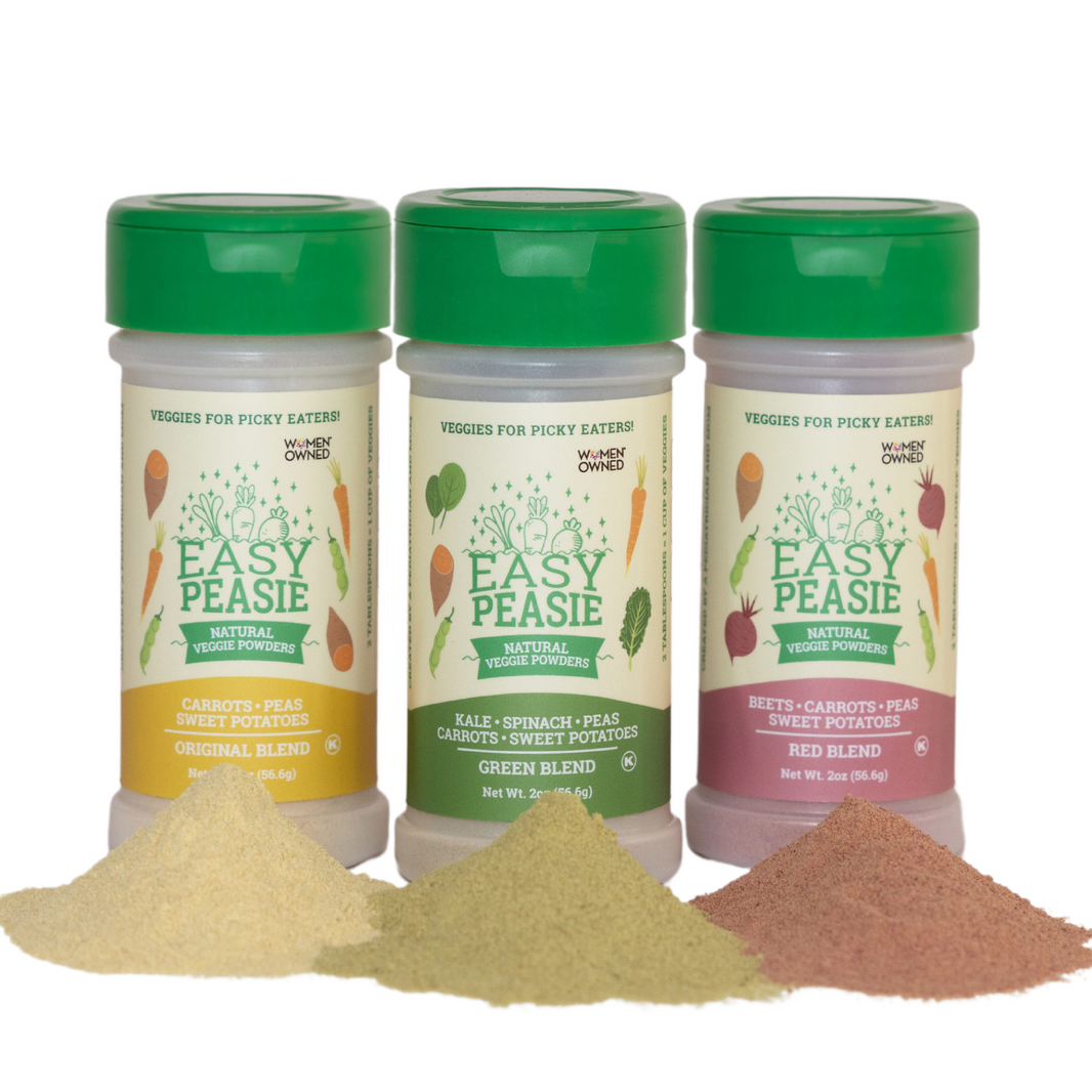 Veggie powder blends for kids and picky eaters!